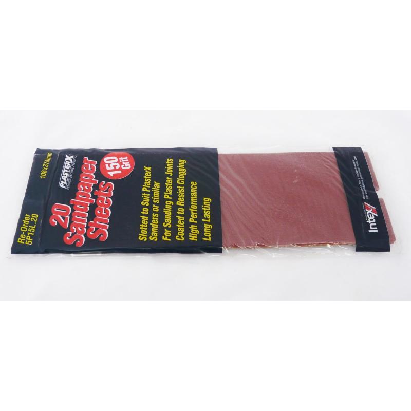 Plasterx Small Sandpaper 20 Pack 180 Grit